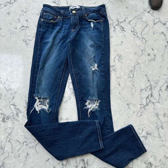 PAIGE | Jeans | Paige Vertigo Ultra Skinny Ripped Jeans Size 25 ...